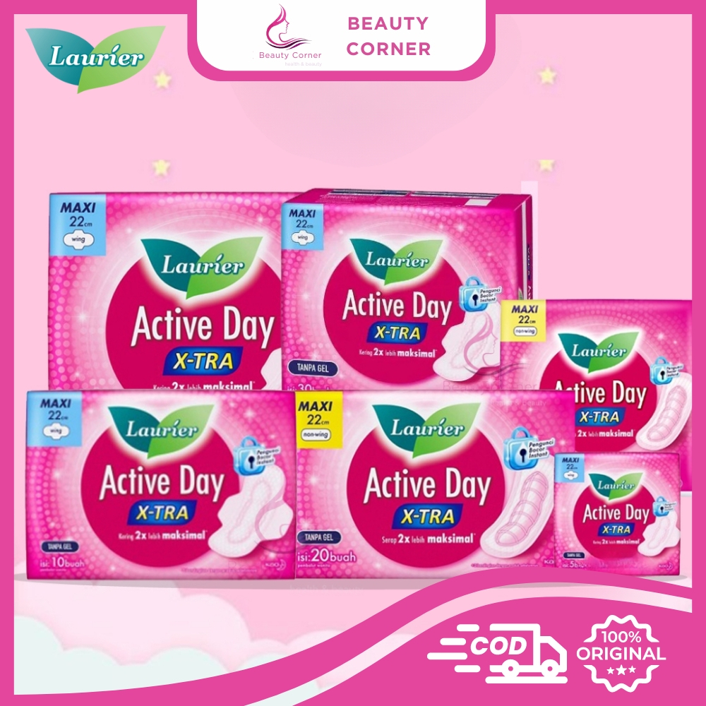 Jual Laurier Active Day X-Tra Maxi 22cm - Pembalut Wanita | Shopee ...