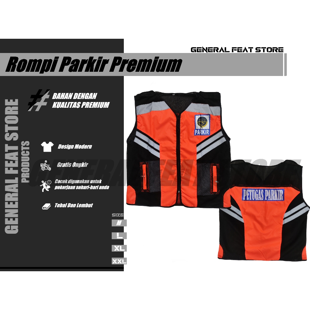Jual GFT - Rompi Parkir Premium I Rompi Parkir Multifungsi I Parasit ...
