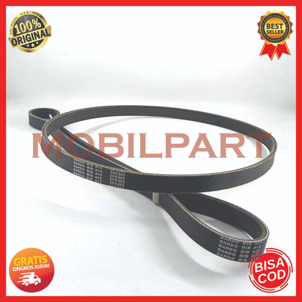Jual FAN BELT FANBELT TALI KIPAS VAN BELT KIPAS ANGIN 5PK865 ALTERNATOR KIJANG EFI 2.0 2000 CC ...
