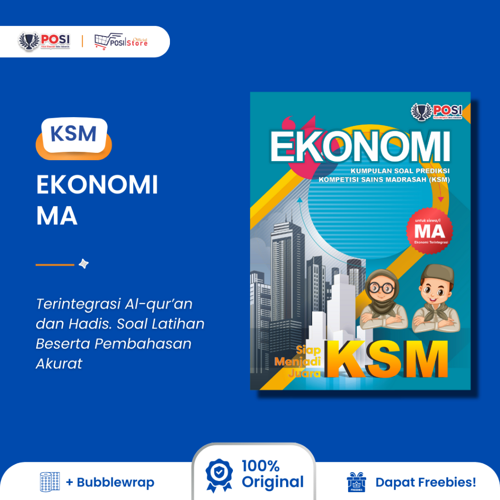 Jual Buku POSI Persiapan KSM EKONOMI MA TERINTEGRASI Full Soal Latihan ...
