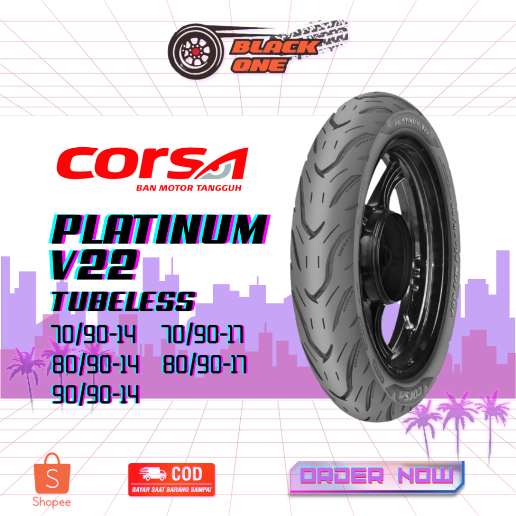 Jual CORSA Platinum V22 Tubelles Medium Compound | Shopee Indonesia