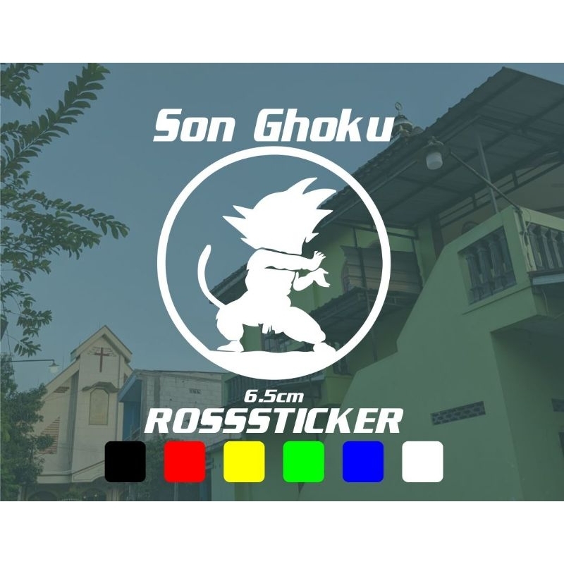 Jual cutting sticker son goku#dragonballZ#anime#bandai#cutting stiker ...