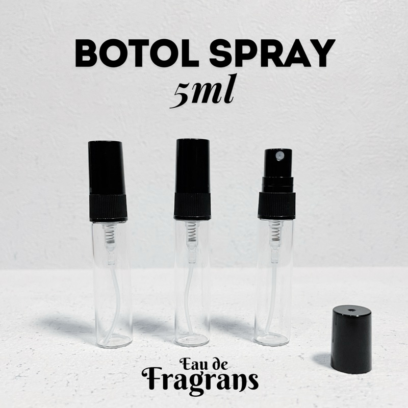 Jual Botol Spray Kaca 5 ml Refilable Atomizer Travel Size / Decant ...