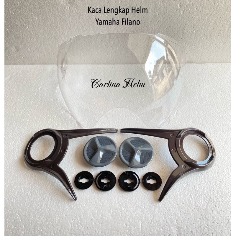 Jual Paket Kaca Lengkap Helm Yamaha Grand Filano Original | Shopee ...