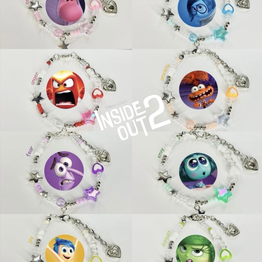 Jual LUCU!!! Inside out 2 bracelet - gelang manik inside out 2 - gelang ...