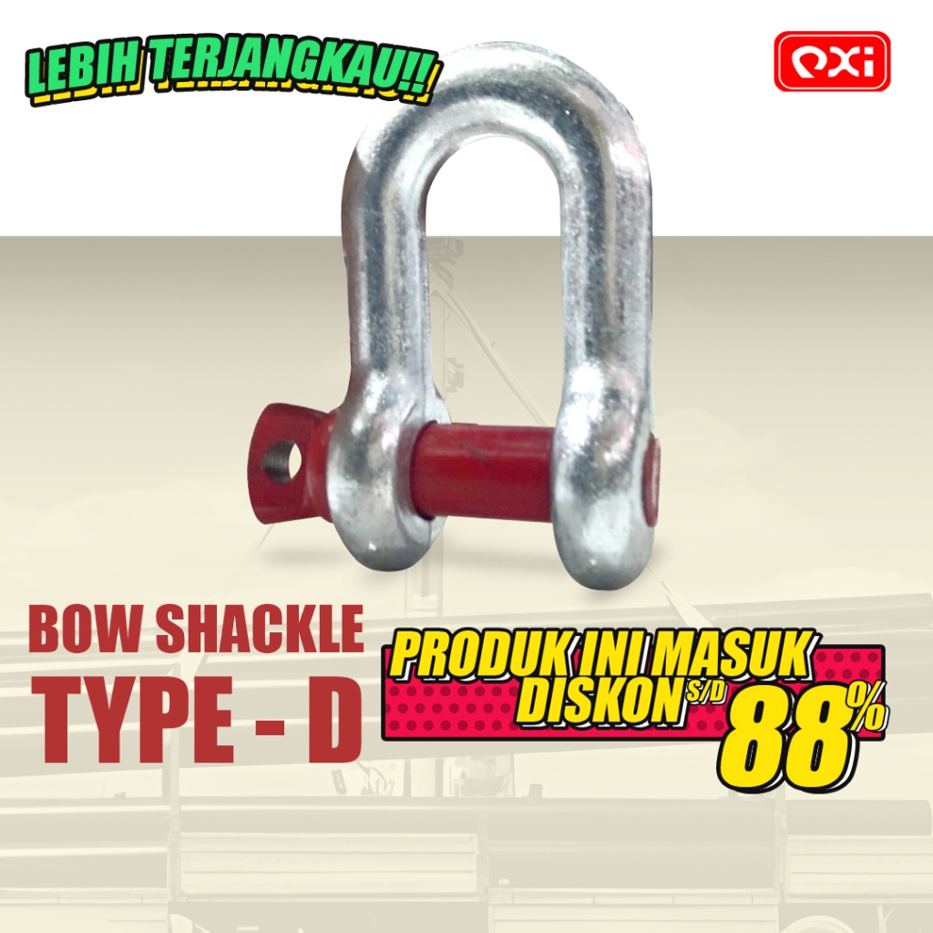 Jual Shackle D DY210 / Segel Dee Screw Pin 6,5 TON | Shopee Indonesia