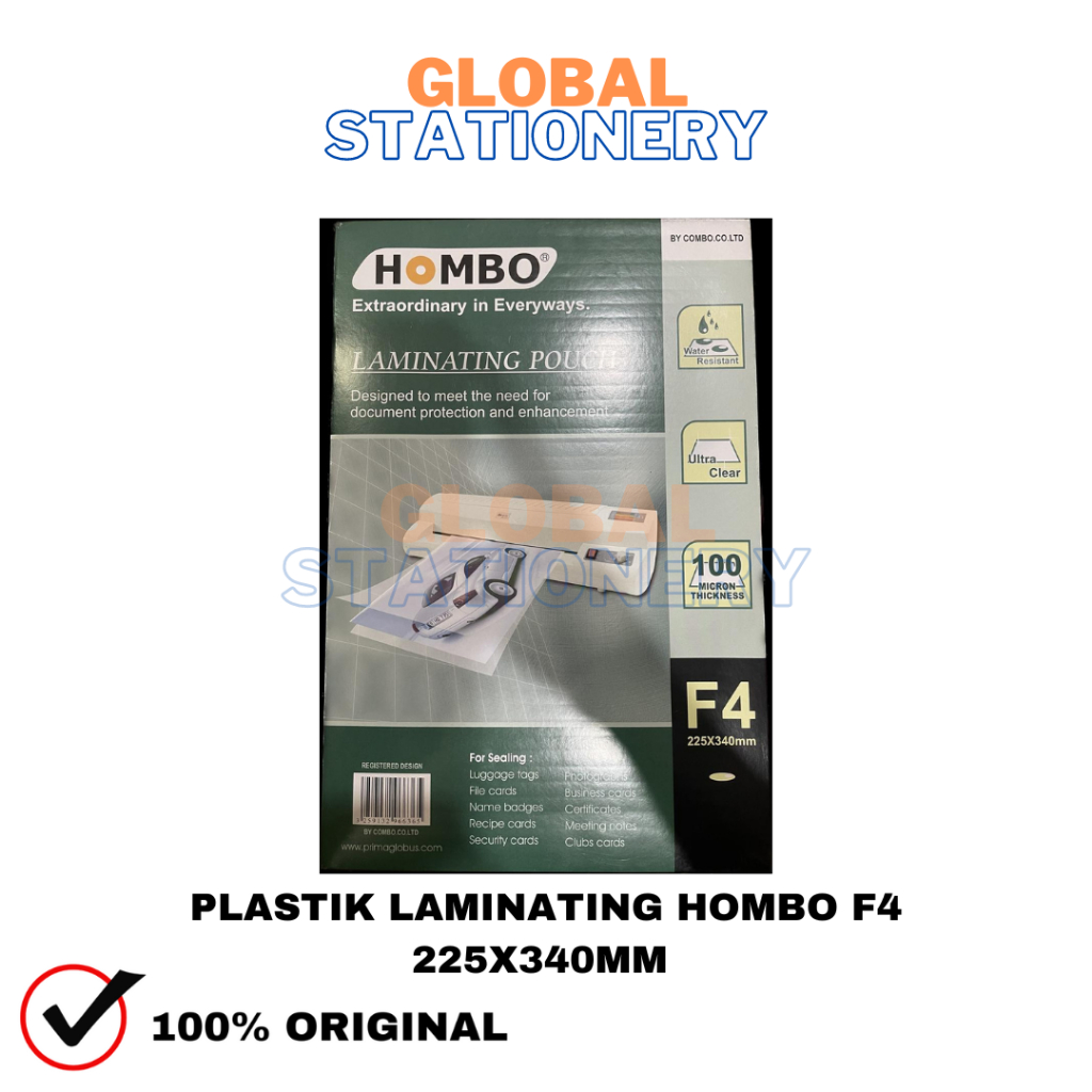 Jual Laminating Hombo Folio F4 Plastik Laminating Laminating FILM HOMBO ...