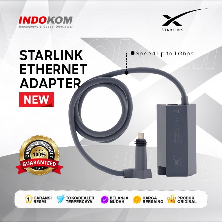 Jual Starlink Adapter Ethernet LAN Adapter Original Resmi Indonesia ...