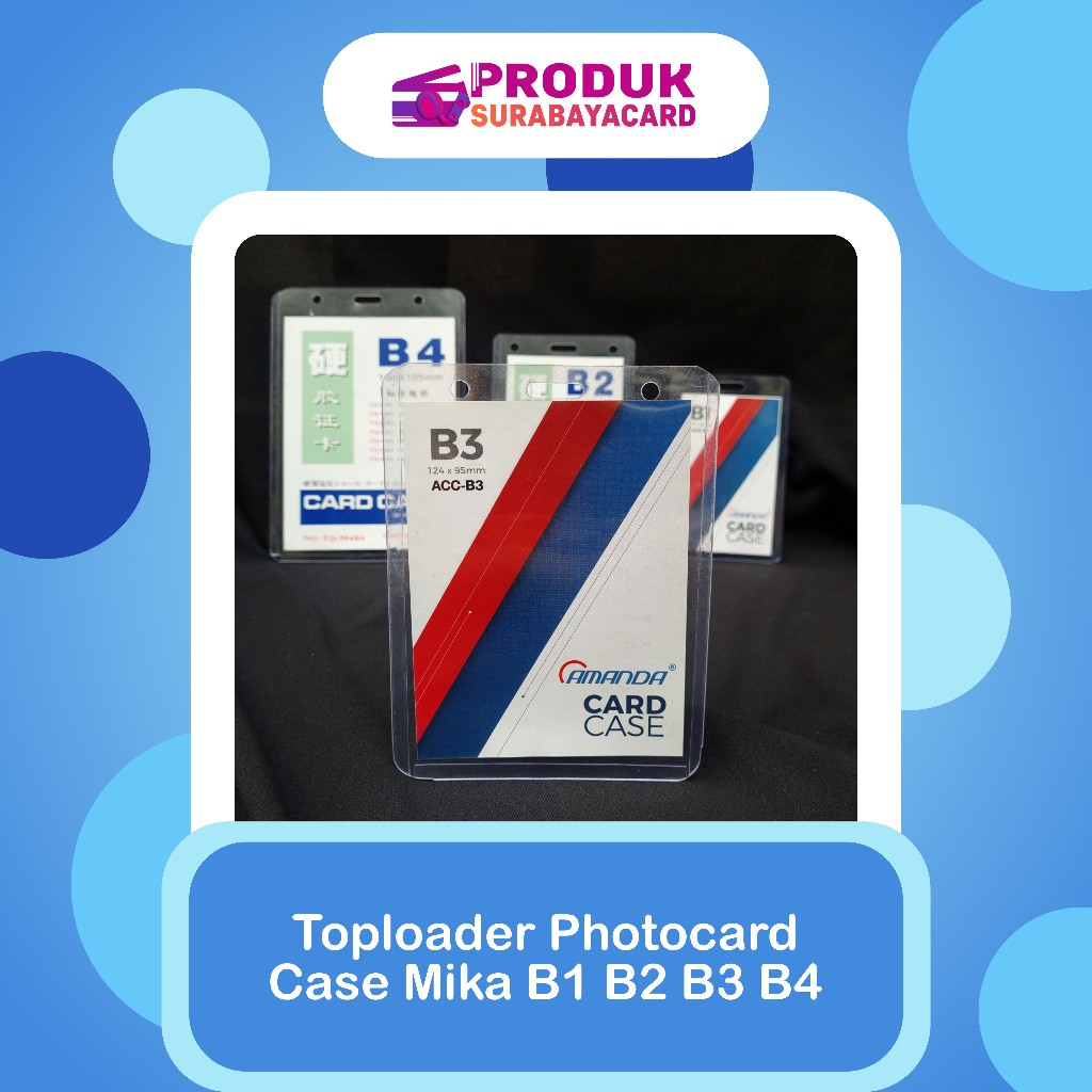 Jual Toploader Photocard Top Loader Foto Card NameTage id card Case ...