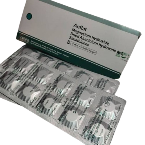 Jual ANFLAT CHEW TAB 100S (1 STRIP = 10 TABLET) | Shopee Indonesia