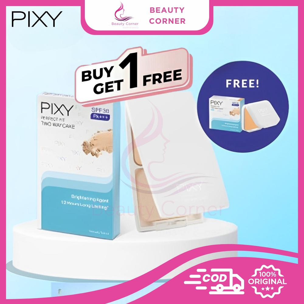 Jual BUY 1 GET 1 PIXY Perfect Fit Two Way Cake FREE Refill - LIMITED EDITION | Shopee Indonesia