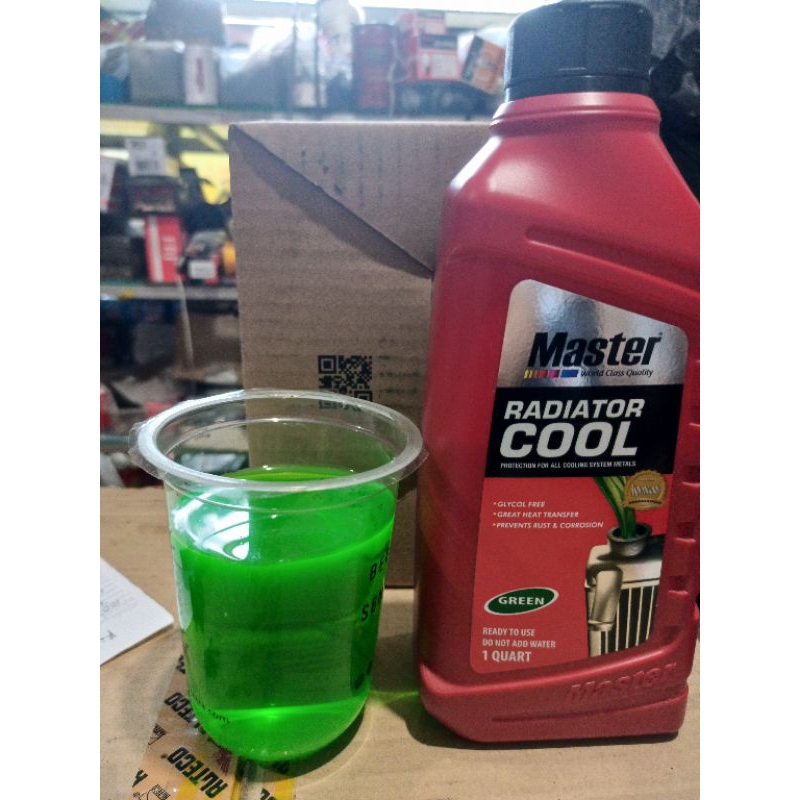 Jual Air Radiator Coolant UPCOOL / MASTER 1 liter Warna Hijau TIDAK ...