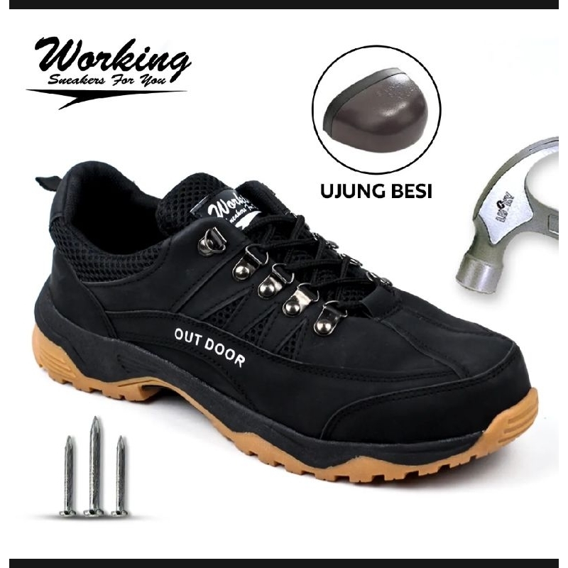 Jual Sepatu Safety Kulit Pria King Ramses 807 ( Produksi Sendiri ...