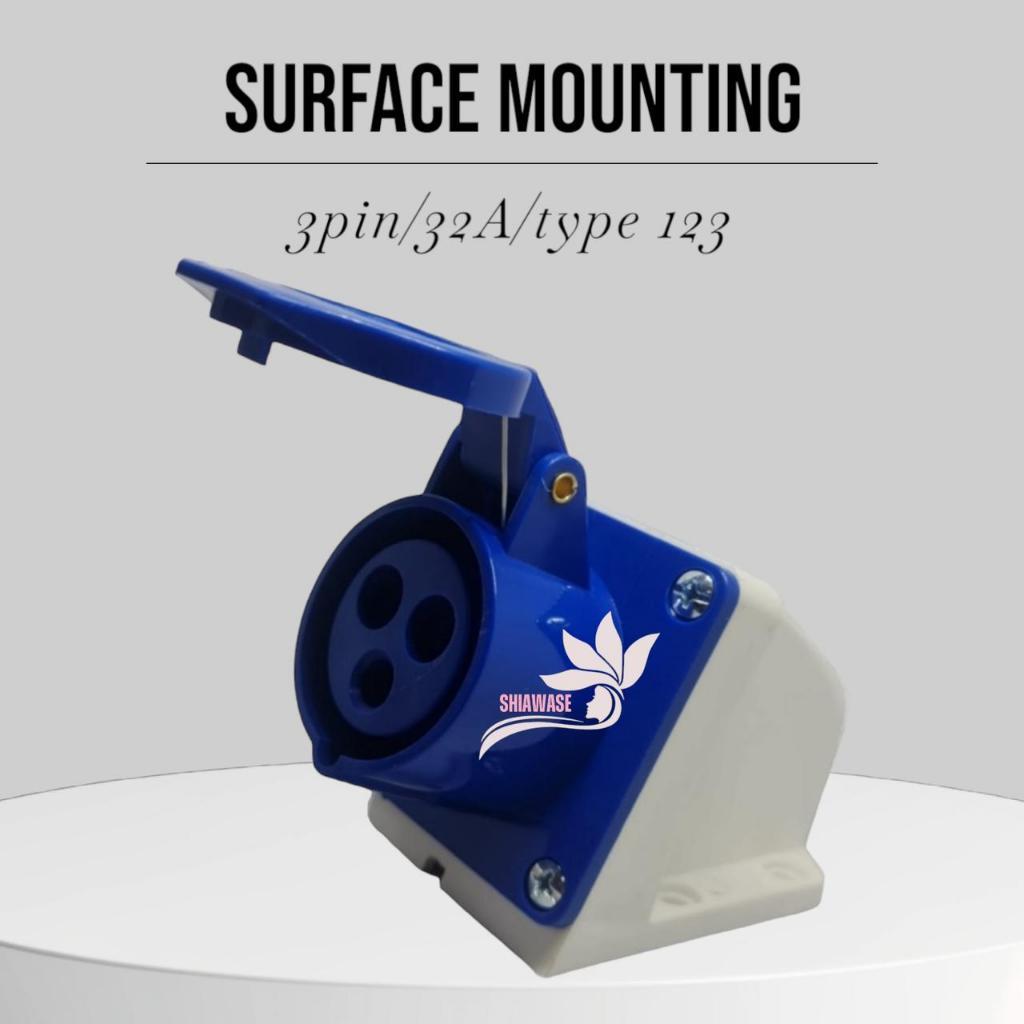 Jual SURFACE MOUNTING 3PIN 32A 123/SURFACE MOUNTING 3PIN | Shopee Indonesia