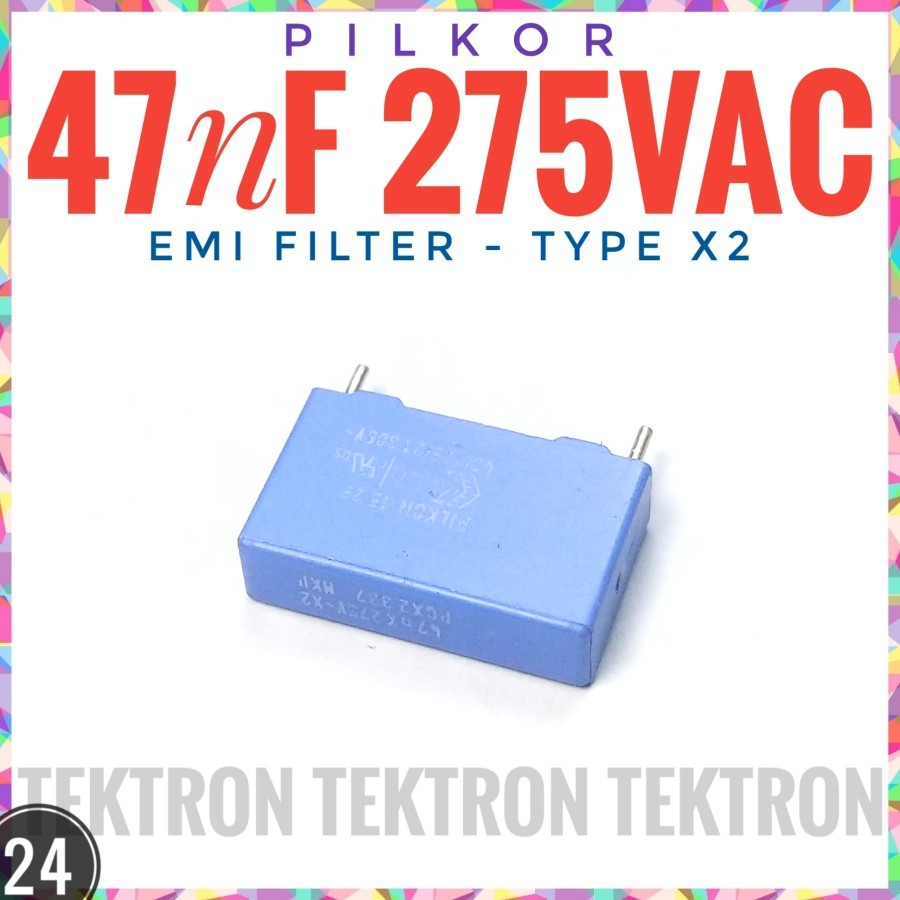 Jual PILKOR 47nF 275VAC type X2 EMI FILTER CAPACITOR 473 250VAC 305VAC ...
