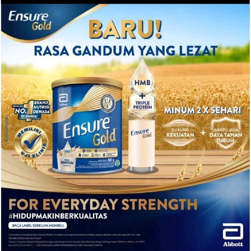 Jual ensure gandum 380g exp bulan 1 2025 | Shopee Indonesia