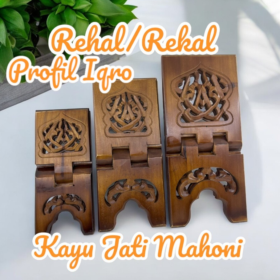 Jual Meja Rehal/Rekal / Meja Alquran lipat dari Kayu Jati Mahoni Motif ...
