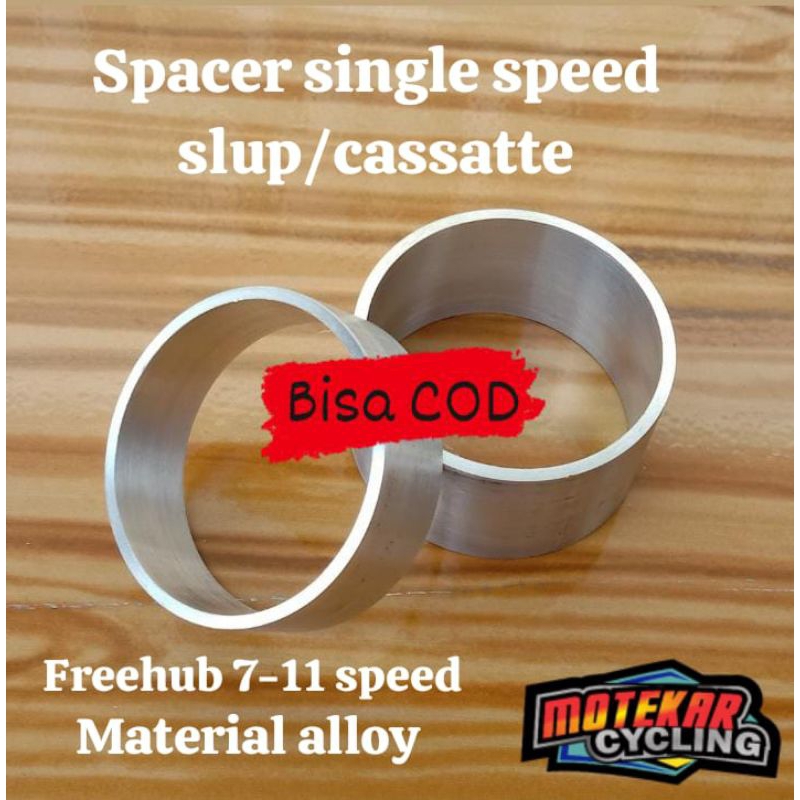 Jual Adaptor-spacer-converter alloy single speed untuk freehub slup 7 ...