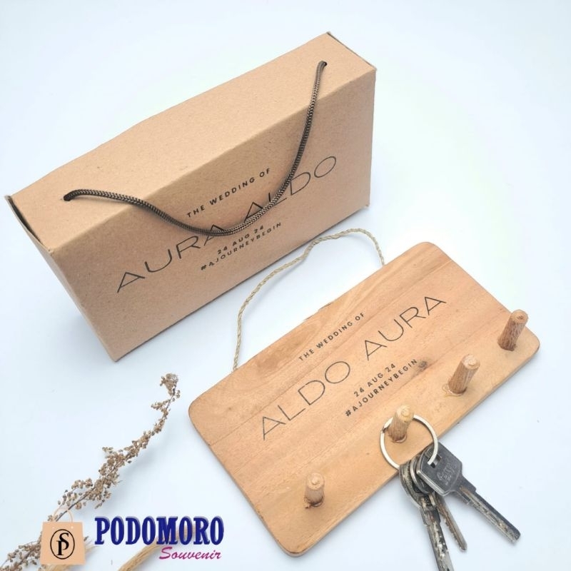 Jual souvenir tempat kunci kemas box(ukuran 10x20cm) | Shopee Indonesia