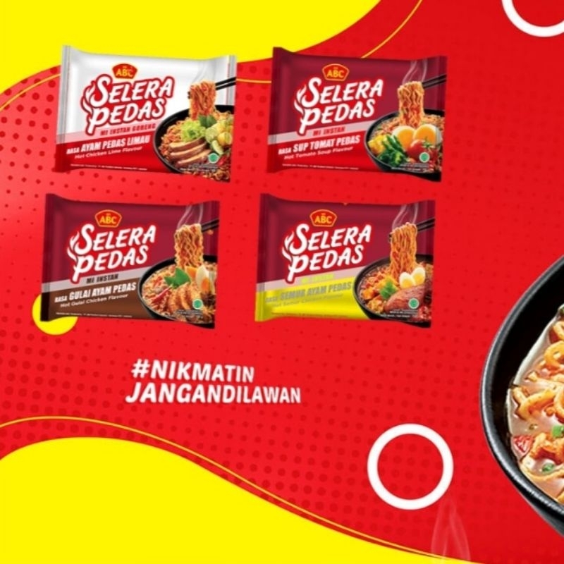 Jual MIE ABC SELERA PEDAS NAMPOL SELECTION | Shopee Indonesia