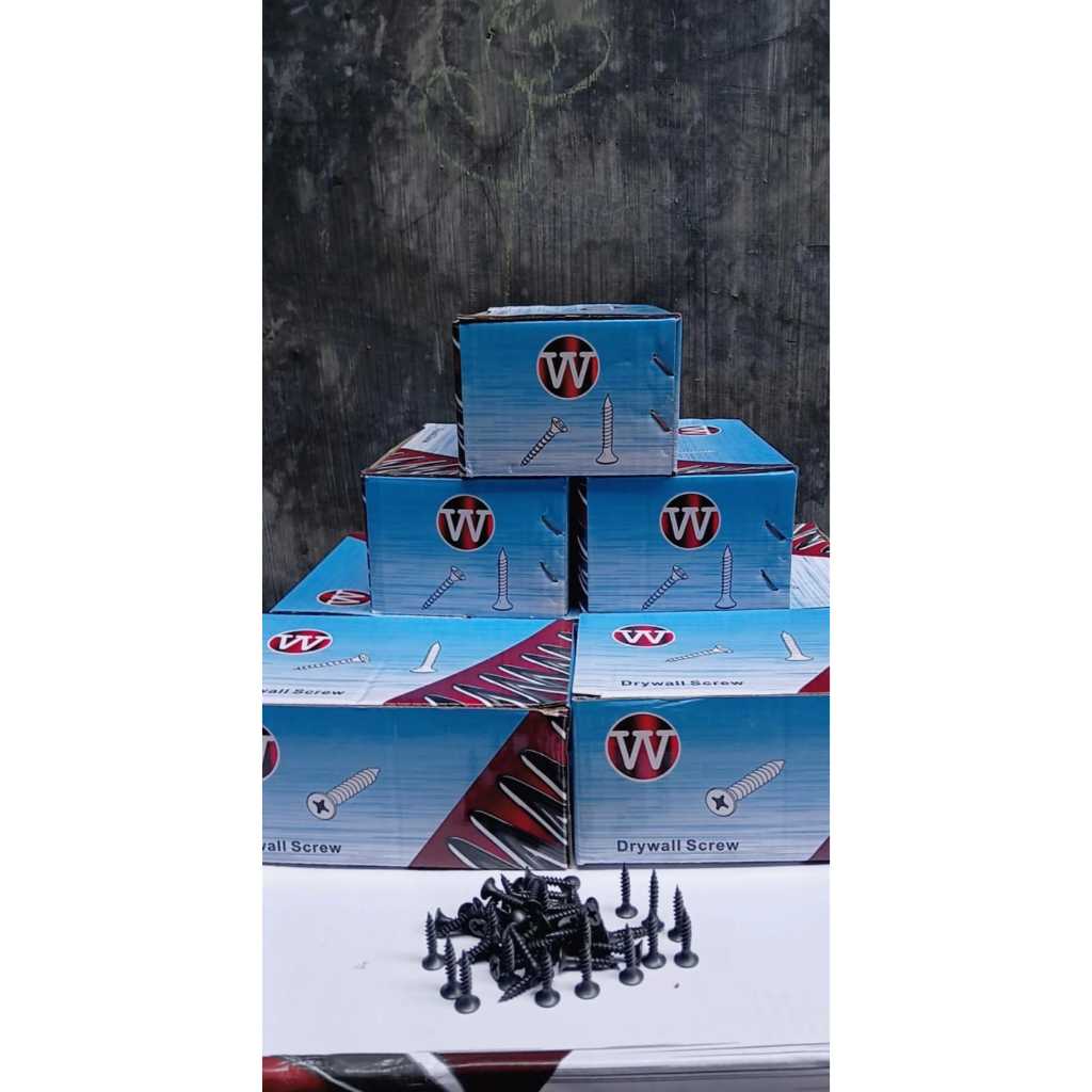 Jual sekrup gipsyum ukuran 6x3/4 panjang 2cm isi 500pcs SKRUP GYPSUM ...