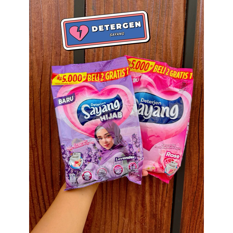 Jual ( Ecer ) Detergen Bubuk Sayang 220gr / Sabun Sayang isi 220gr ...