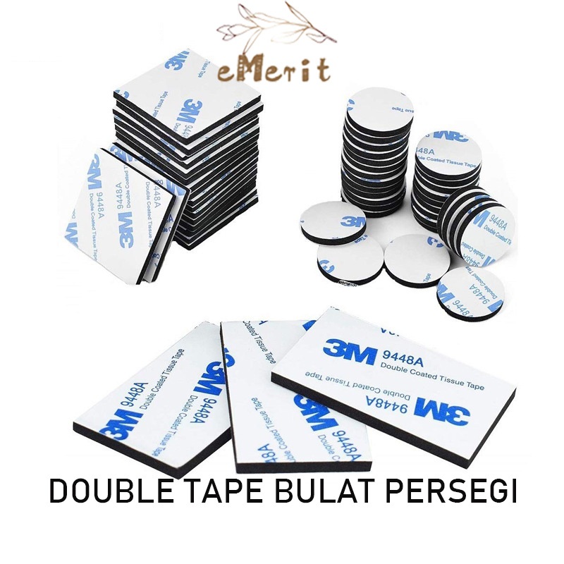 Jual Double Tape Busa 3M Besar Foam Doubletape Bulat Putih Super ...