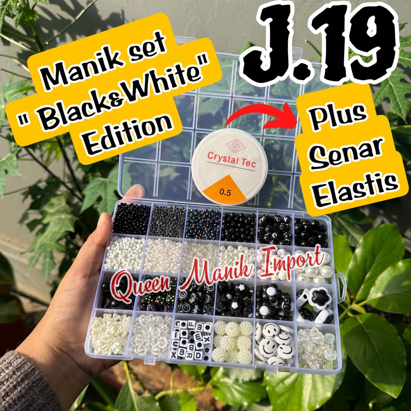 Jual Queen Manik - J.19 Manik set BOX Black&White Edition 15/24 Sekat ...