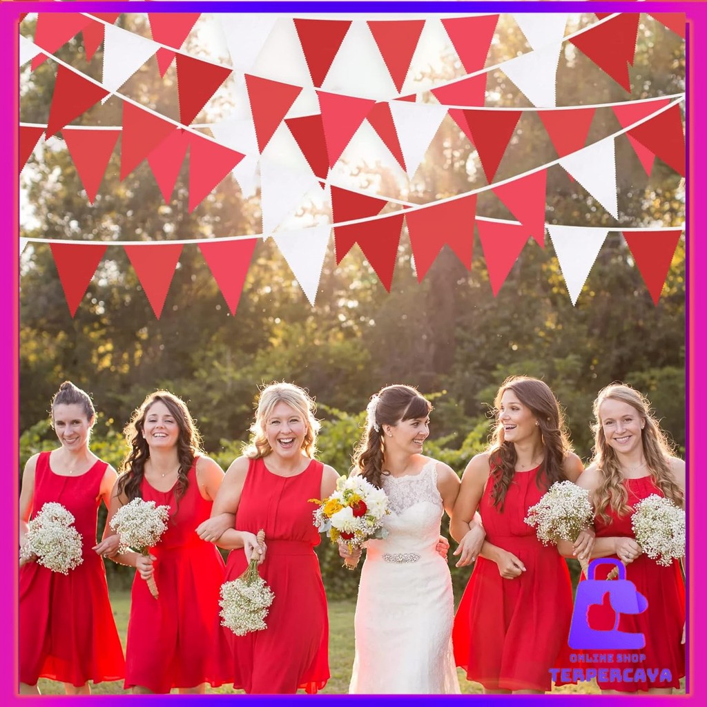 Jual OST Banner Bendera Merah Putih Segitiga 9 Pcs Bendera HUT RI 17 Agustus Ulang Tahun ...