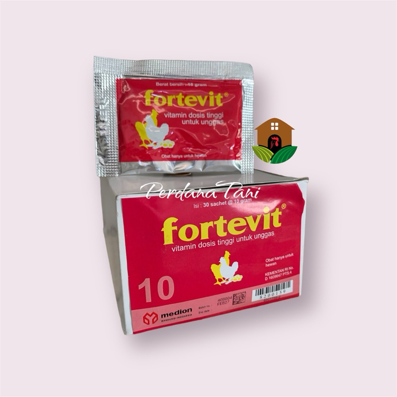 Jual fortevit vitamin unggas dosis tinggi / 10 gram / 1 pcs | Shopee ...