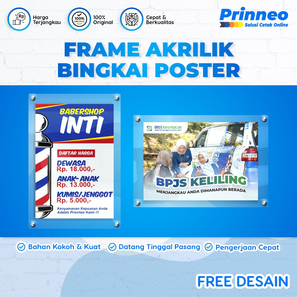 Jual FRAME AKRILIK, BINGKAI POSTER, DISPLAY POSTER AKRILIK, PIGURA ...