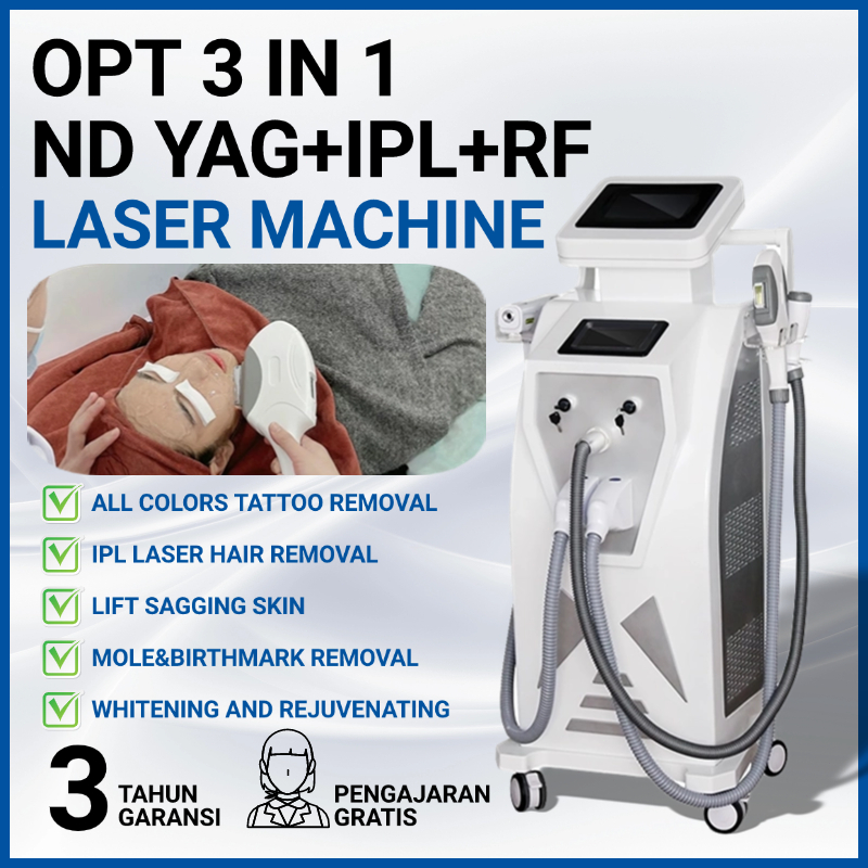 Jual Multifungsi Ipl laser hair removal alat 3 in 1 RF+Pico laser black ...