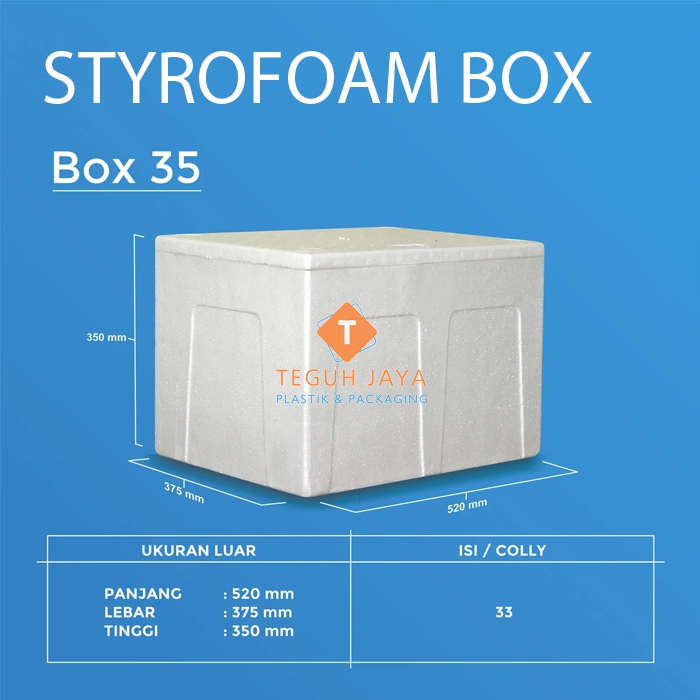 Jual Styrofoam Box 35 Sterofoam Box Kotak Gabus Ikan Buah 51x37,5x35 ...