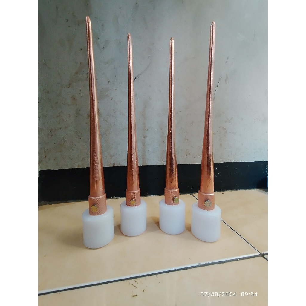 Jual Splitzen Tombak Penangkal Petir 3/4 Inch + Sock Isolator Teflon ...
