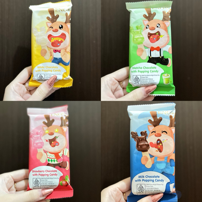 Jual Enon Chocolate with Popping Candy | Shopee Indonesia