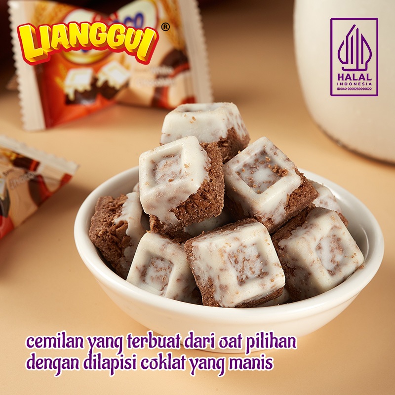 Jual [toko snack jkt ] Halal Oat Choco Lianggui Oatmeal Rasa Cokelat ...
