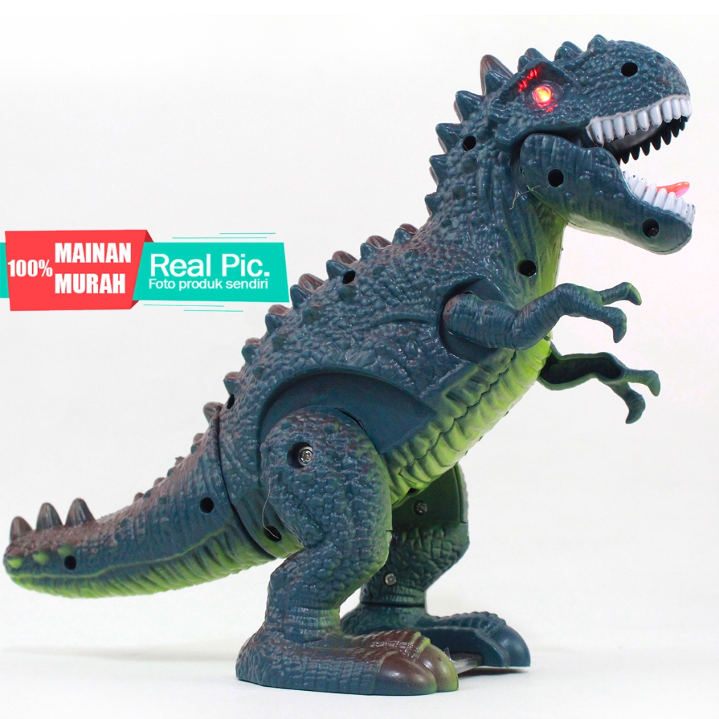 Jual MAINAN ROBOT DINO TYRANNOSAURUS MENGAUM DAN BERJALAN NO:JM22398 ...