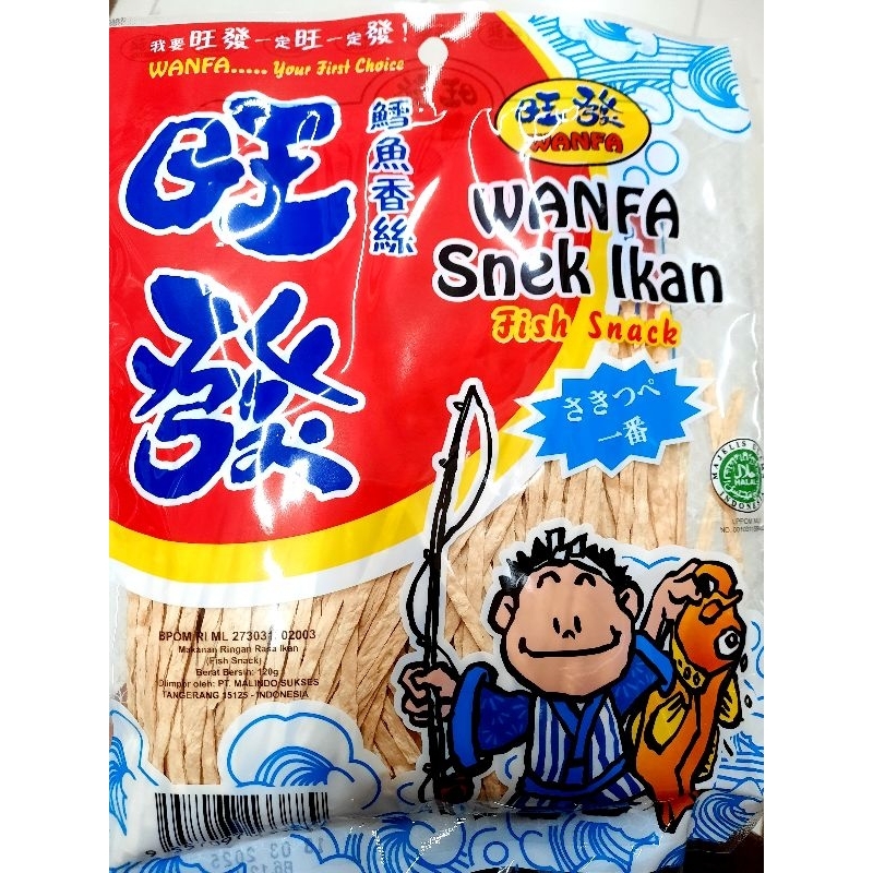 Jual Wanfa Dried Fish Snack Original/Spicy 12Gr/120Gr | Shopee Indonesia