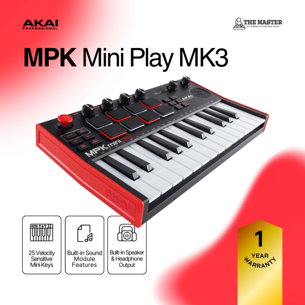 Jual Akai MPK Mini Play MK3 Portable Keyboard Midi Controller with speaker | Shopee Indonesia