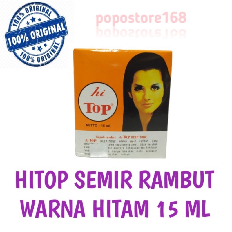 Jual HITOP 15 ML ORIGINAL/ HITOP SEMIR RAMBUT HITAM HI TOP/ HI TOP ...