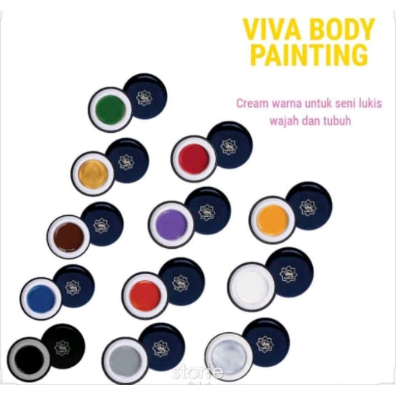 Jual Viva Cosmetics Body Painting All Colour ~ ORIGINAL 100% | Shopee ...