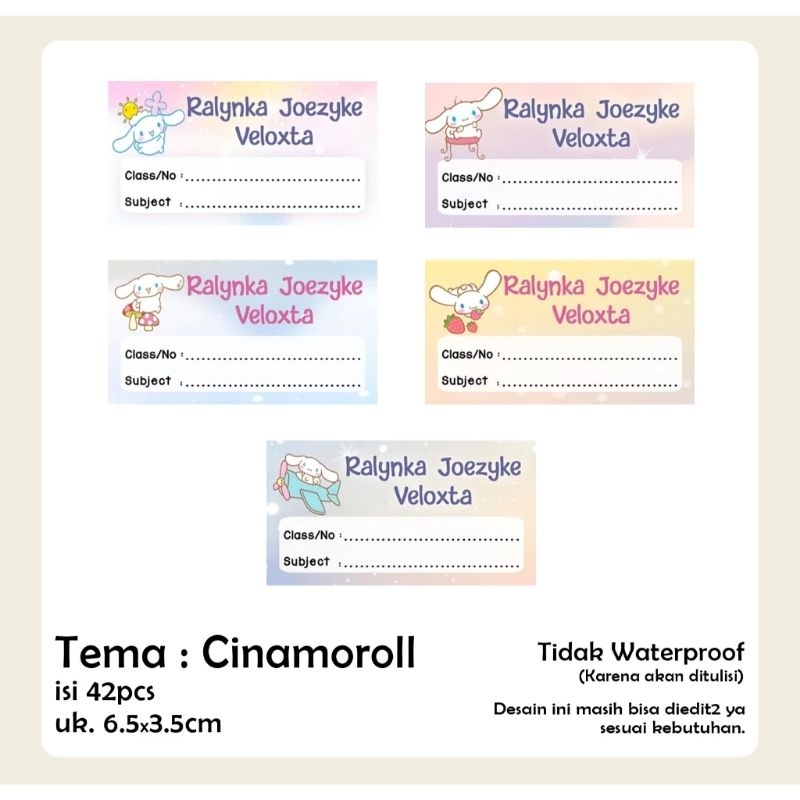 Jual Stiker Nama Mapel Mata Pelajaran Perempuan | Shopee Indonesia