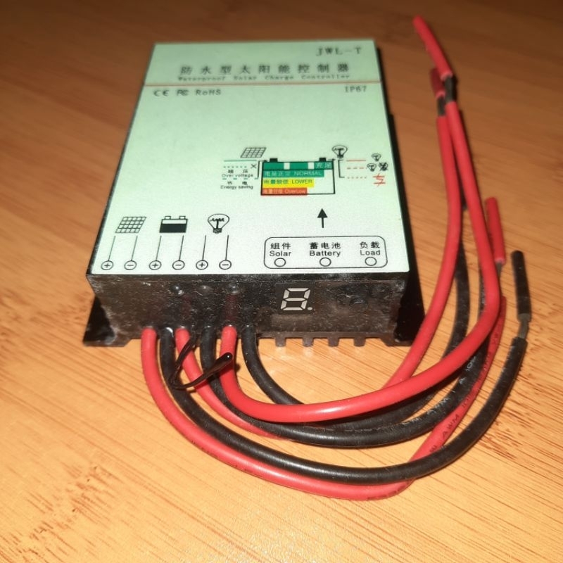 Jual SOLAR LIGHT CONTROLLER WATERPROOF IP67 PANEL SURYA CHARGE 12V 24V ...