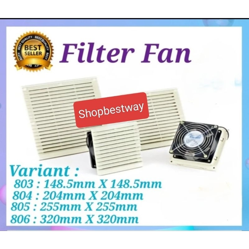 Jual Filter Fan / Ventilator Filter / Cooling Fan Plastik Filter ...