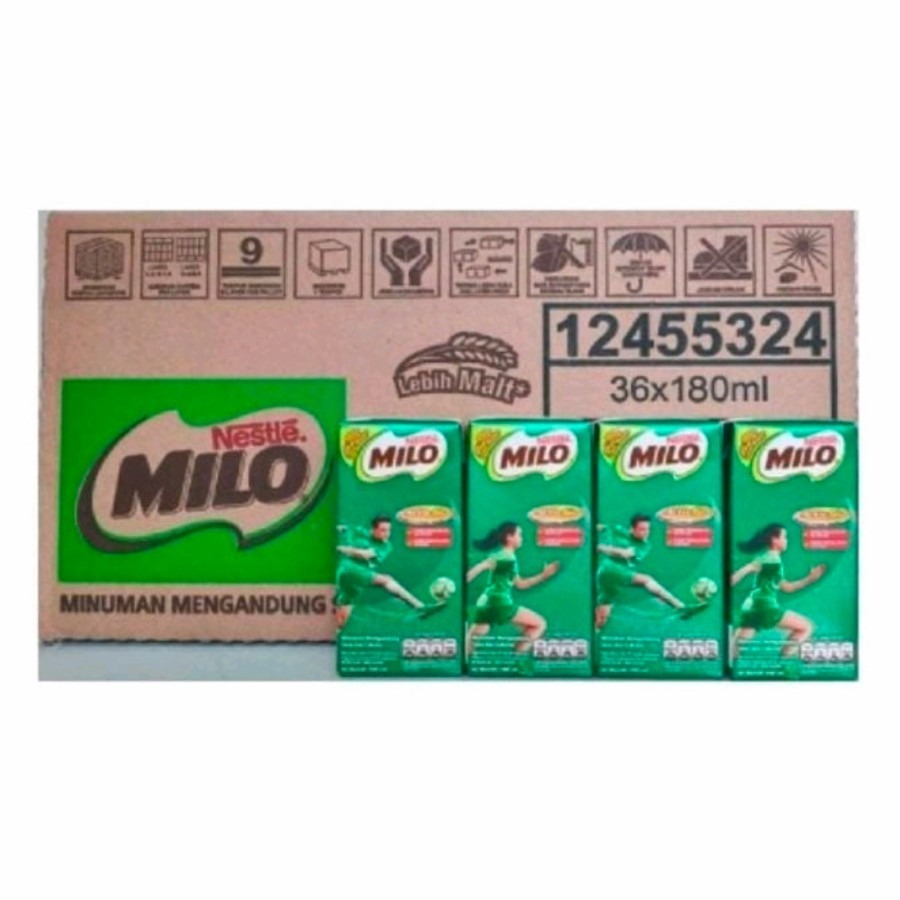 Jual MILO ACTIVE GO KOTAK /SUSU UHT COKLAT /COKELAT 180ML DUS ISI 36 PCS | Shopee Indonesia