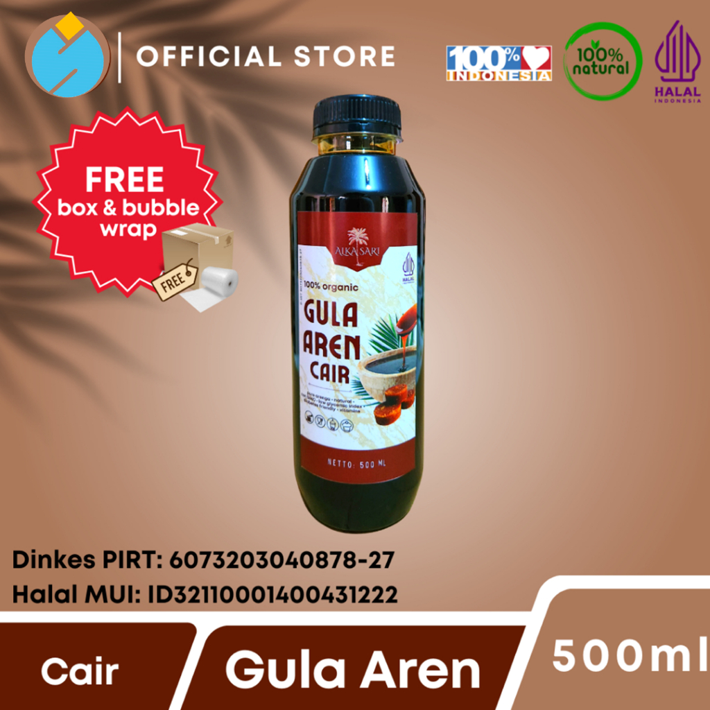 Jual Gula Aren Cair Premium Alka Sari 500 ml | Shopee Indonesia