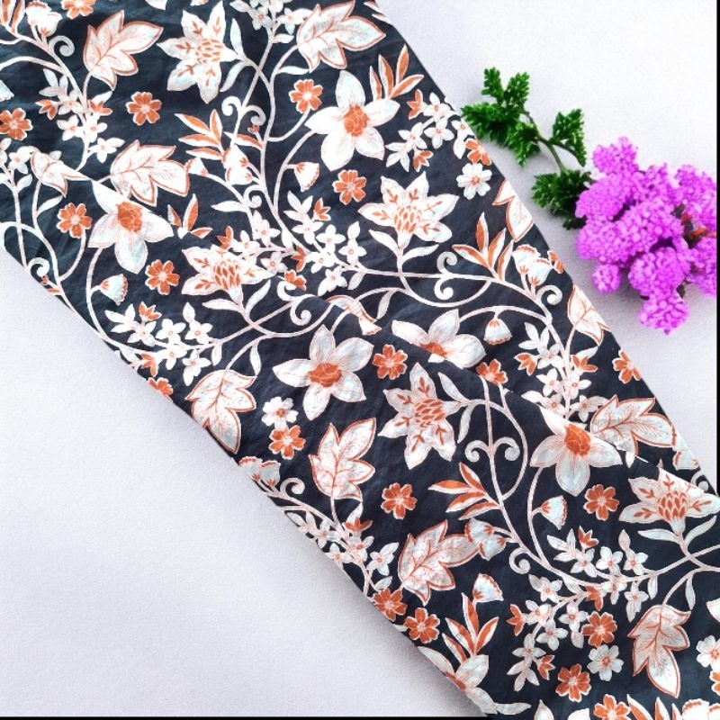 Jual kain katun paris motif batik bahan cocok untuk kemaja dan atasan ...