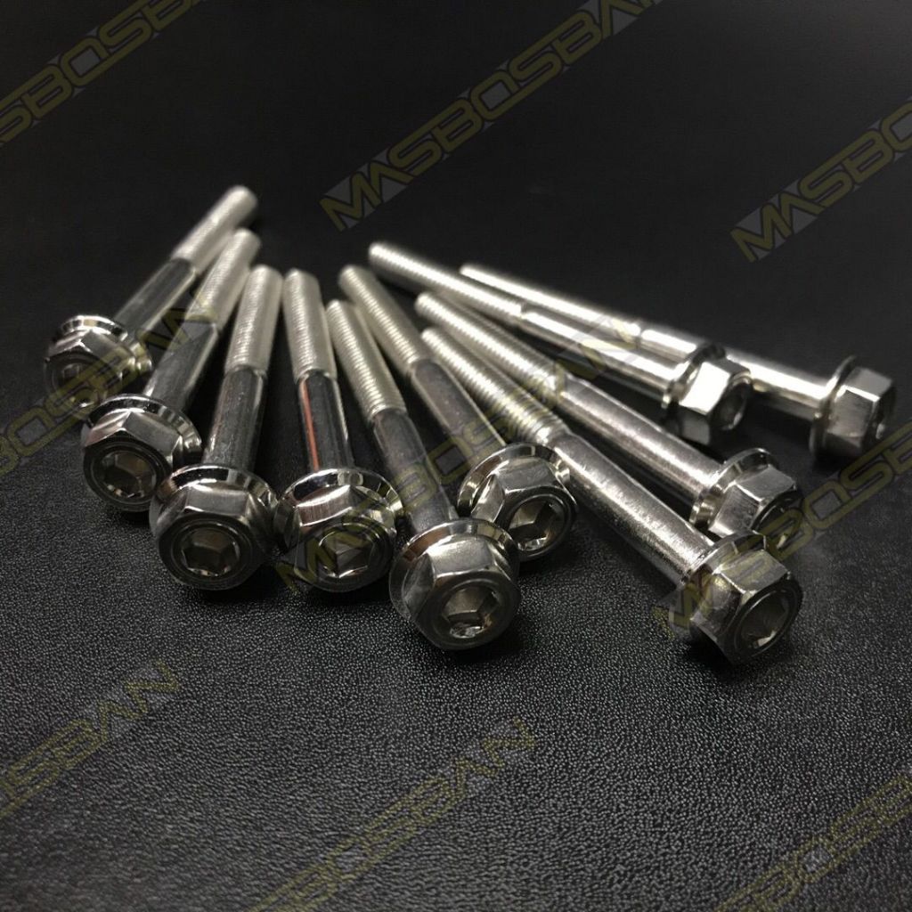 Jual Baut Stainless M6 x 60 Heng 2 Kunci | Shopee Indonesia