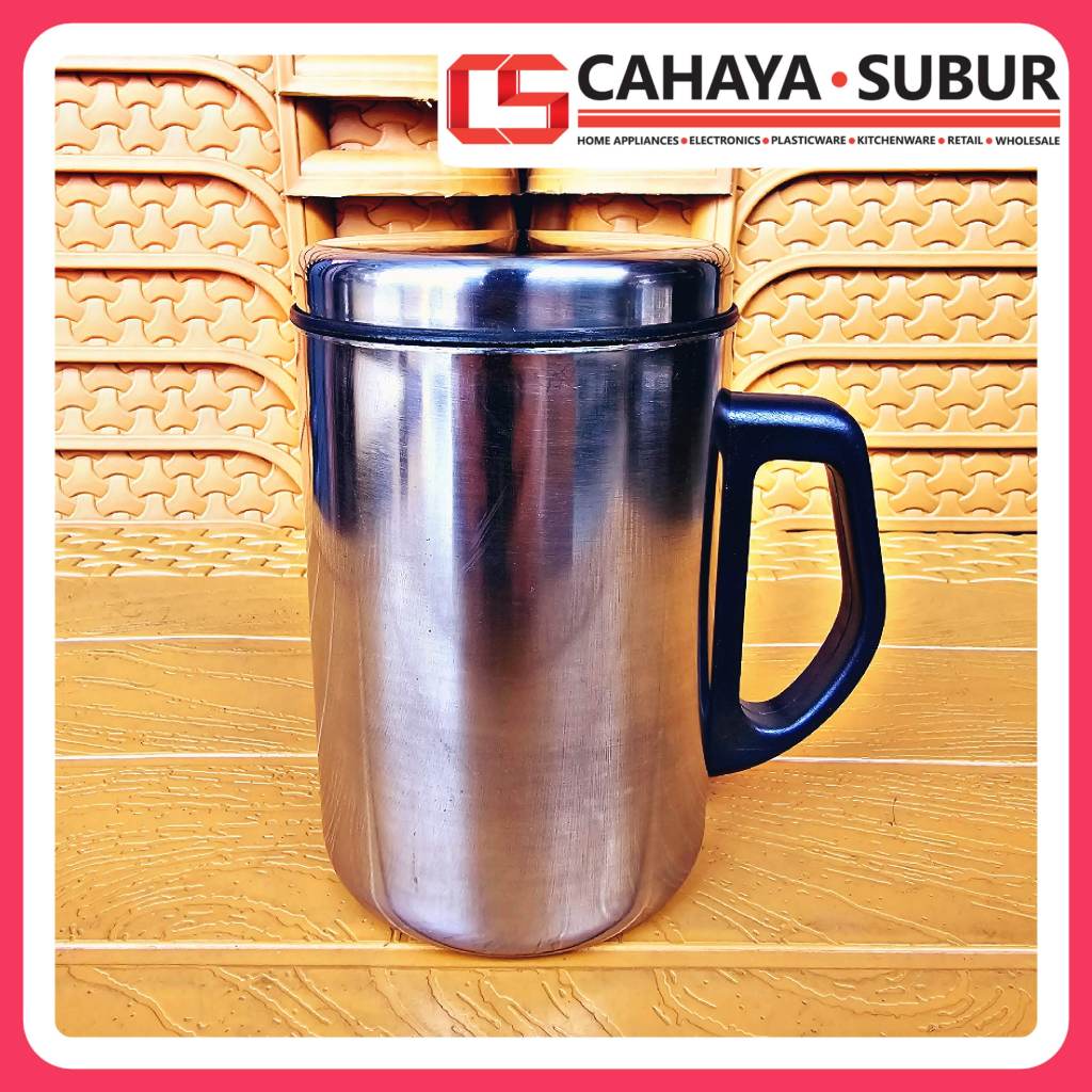Jual Gelas Mug Tutup Stainless Steel MKM 500ml Gelas Termos Food Grade ...