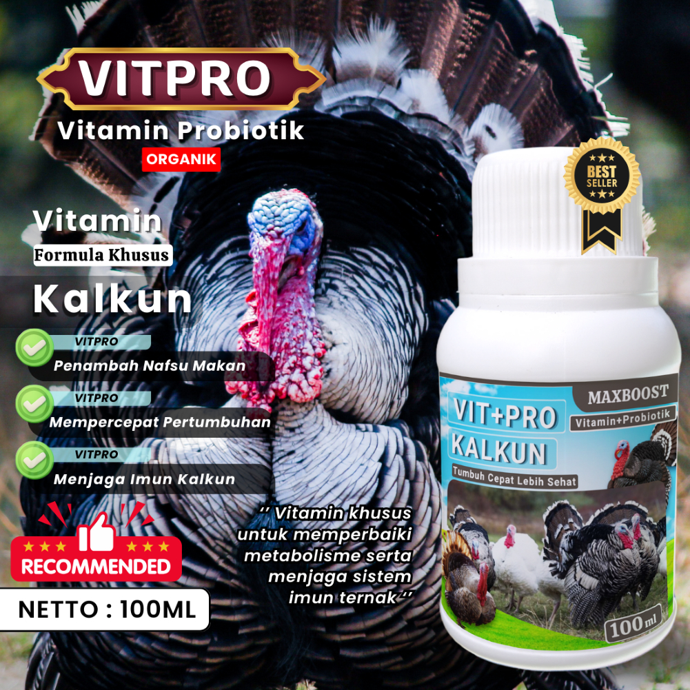 Jual VITPRO / VITAMIN TERNAK AYAM KALKUN / PENGGEMUK AYAM KALKUN TERNAK ...
